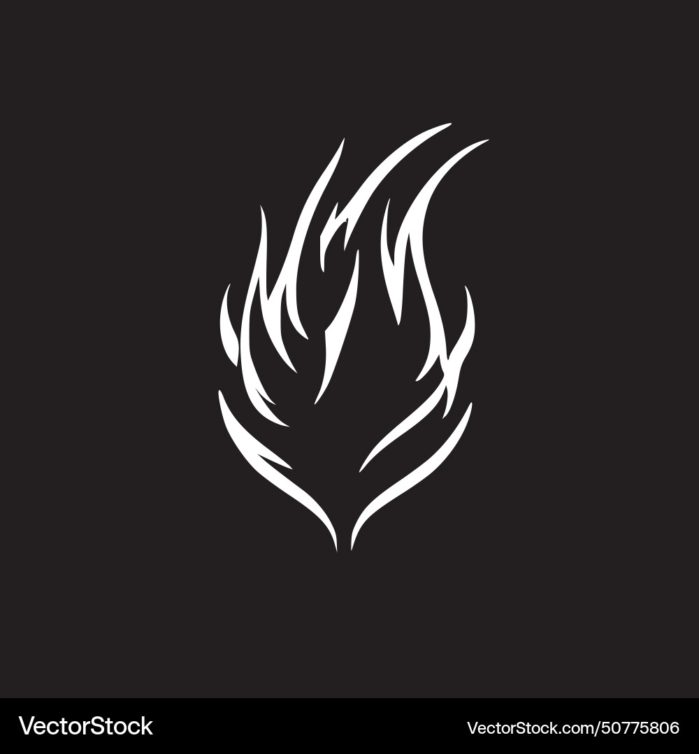 Fire - minimalist and simple silhouette Royalty Free Vector