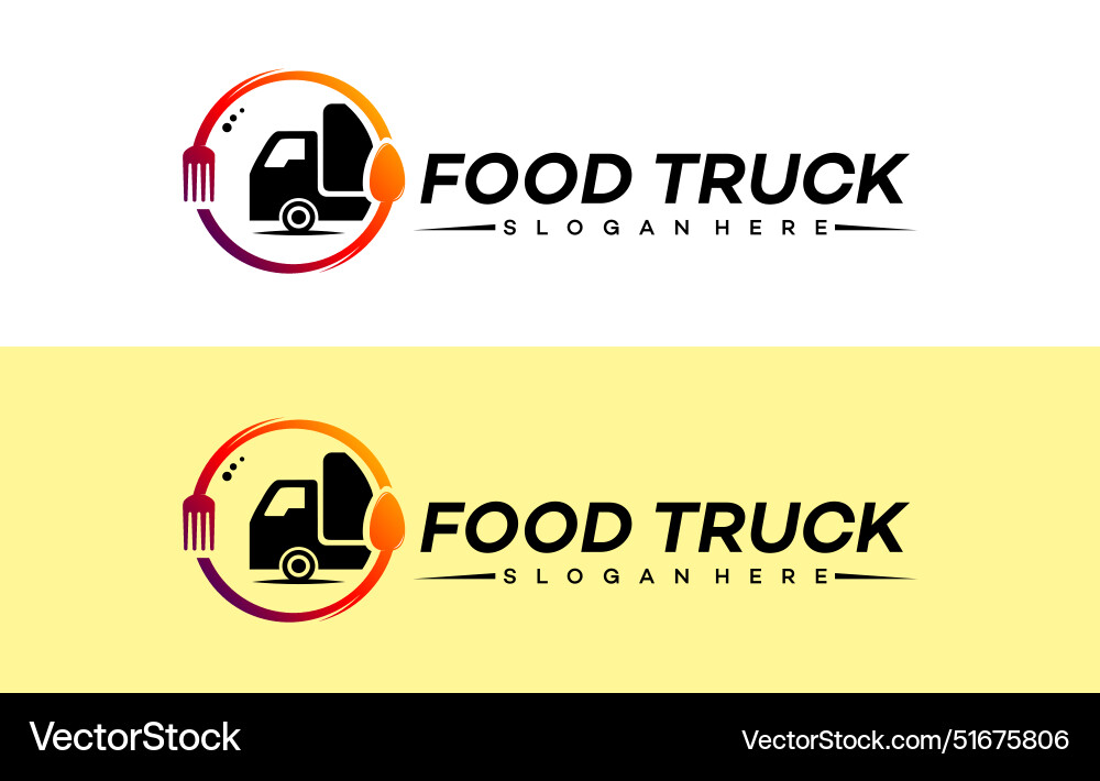 Food logo design template Royalty Free Vector Image