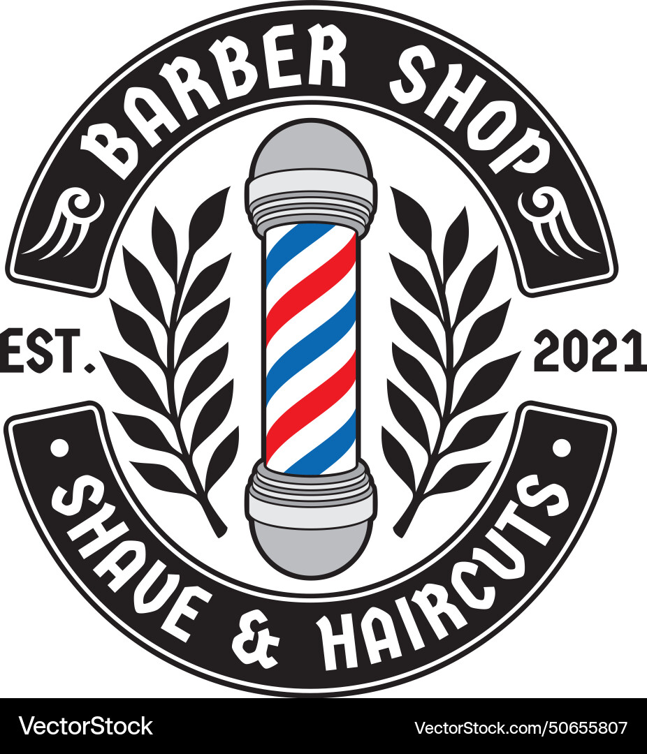 Barber shop color Royalty Free Vector Image - VectorStock
