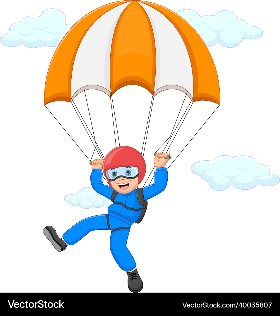 Skydiven Cartoon