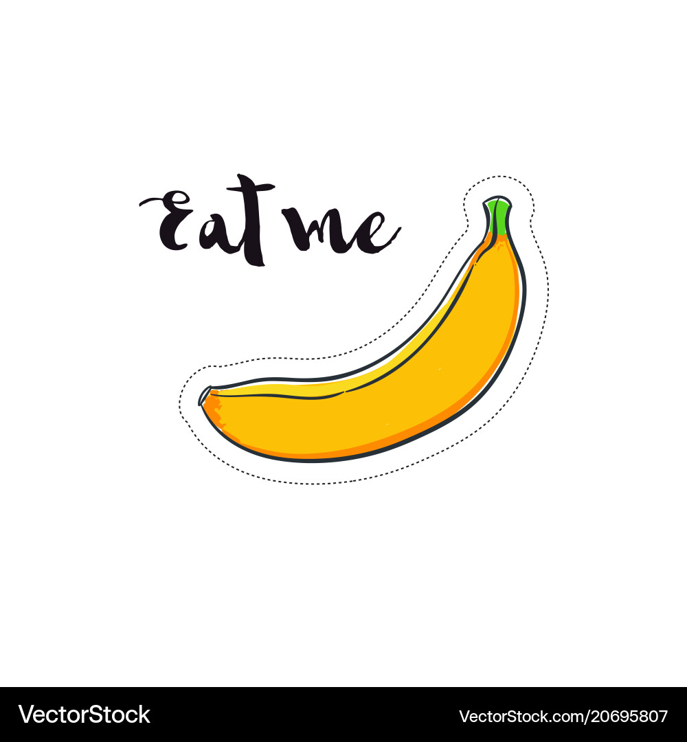 Eat me inspirational calligraphy Royalty Free Vector Image