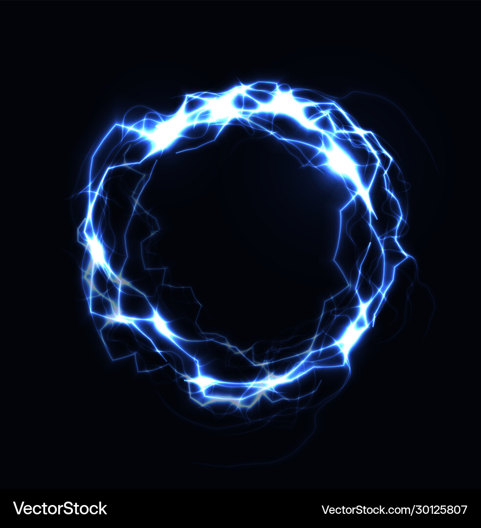 Electric Plasma Ring Royalty Free Vector Image