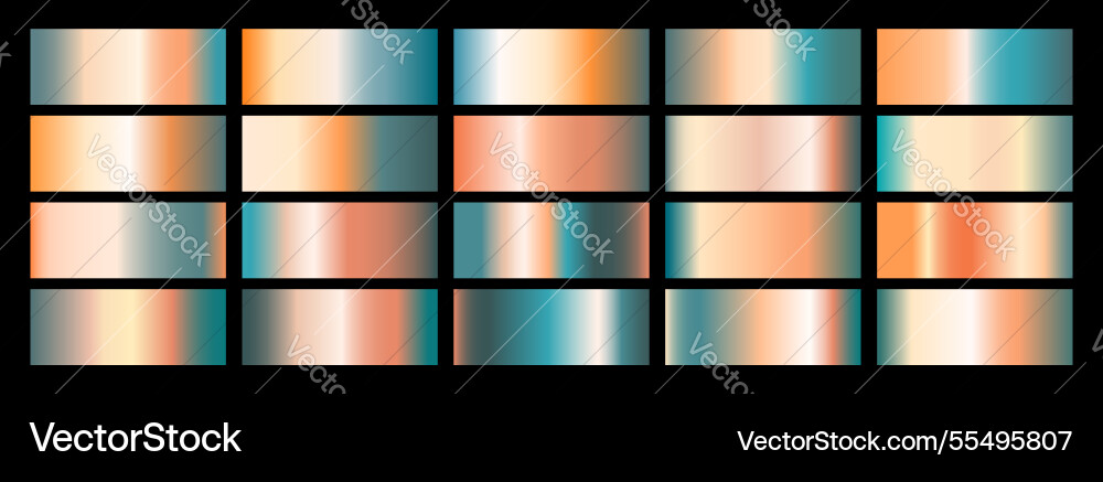 Shiny blue and orange gradient backgrounds big set