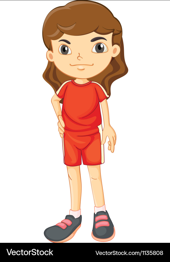 A girl Royalty Free Vector Image - VectorStock