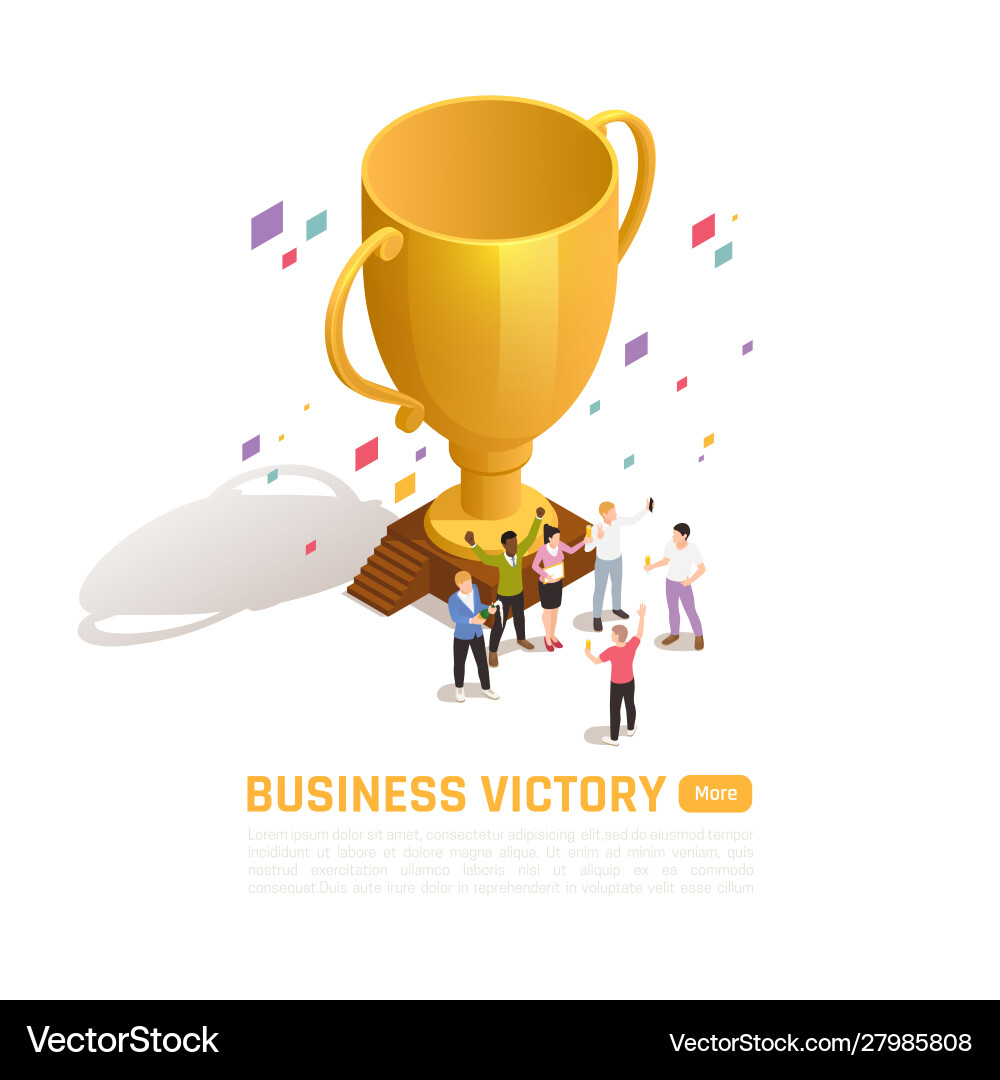 Business Victory Concept Royalty Free Vector Image