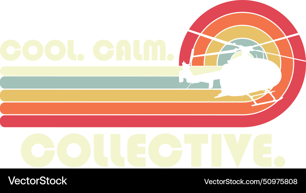 Cool calm collective helicopter pilots Royalty Free Vector