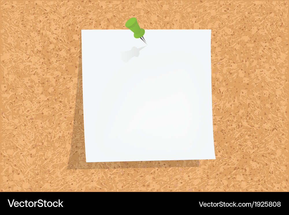 Cork board Royalty Free Vector Image - VectorStock