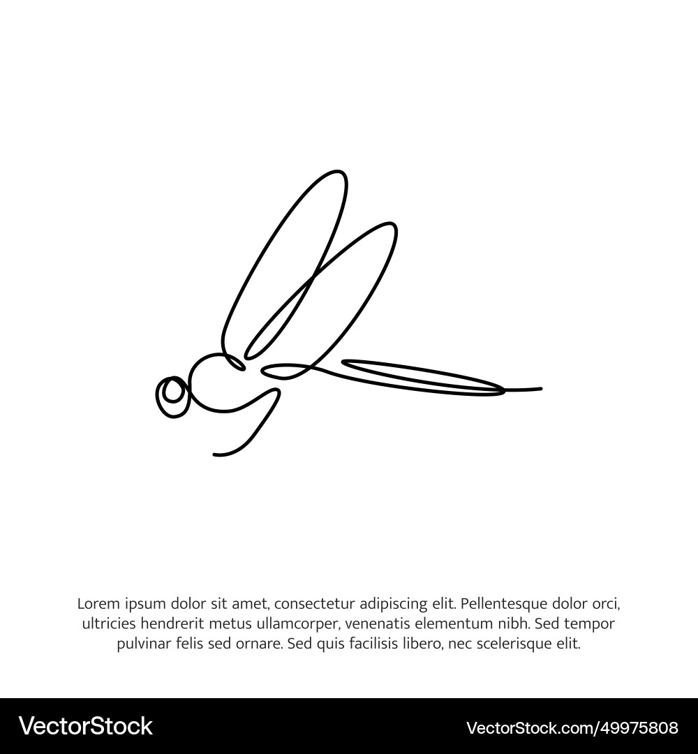 Honey bee one continuous line drawing cute Vector Image