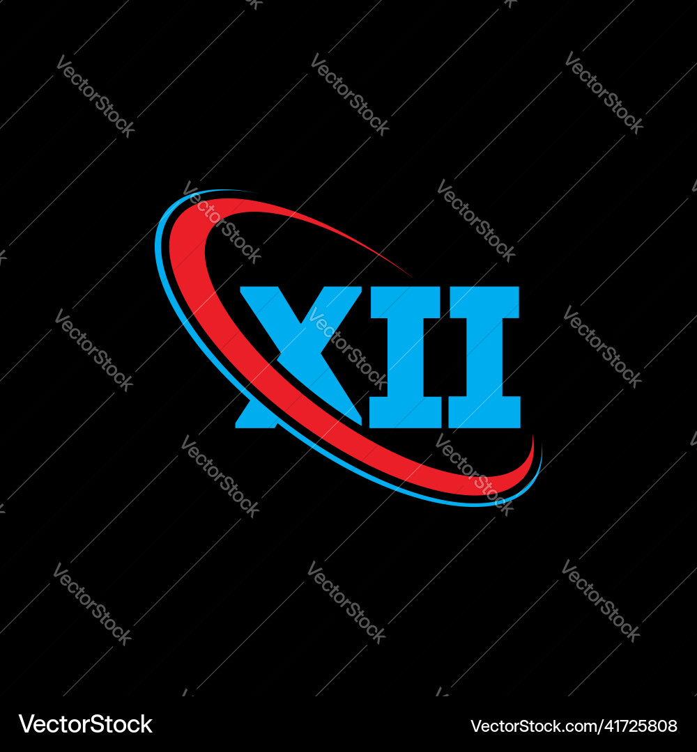 Xii logo letter design – Royalty-Free Vector | VectorStock