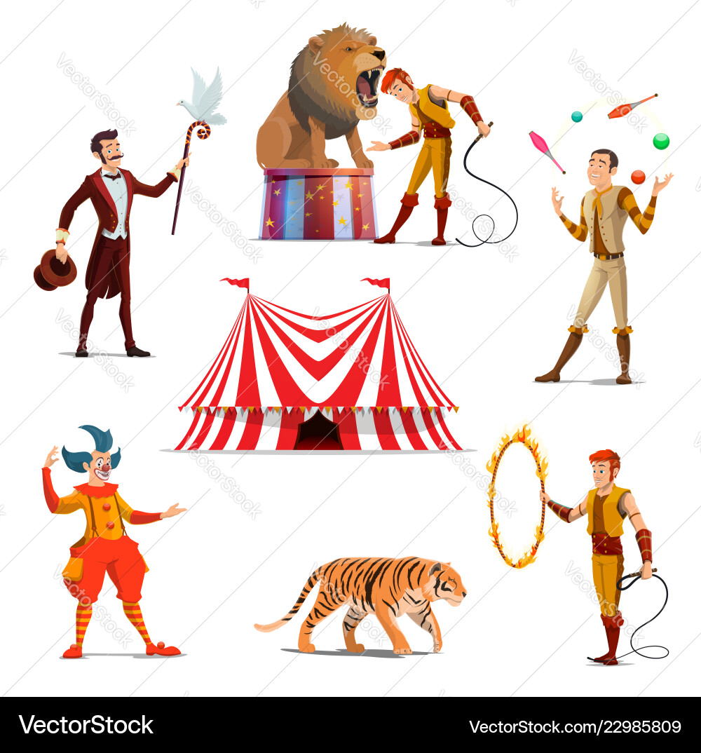 Circus Big Top Performance Royalty Free Vector Image
