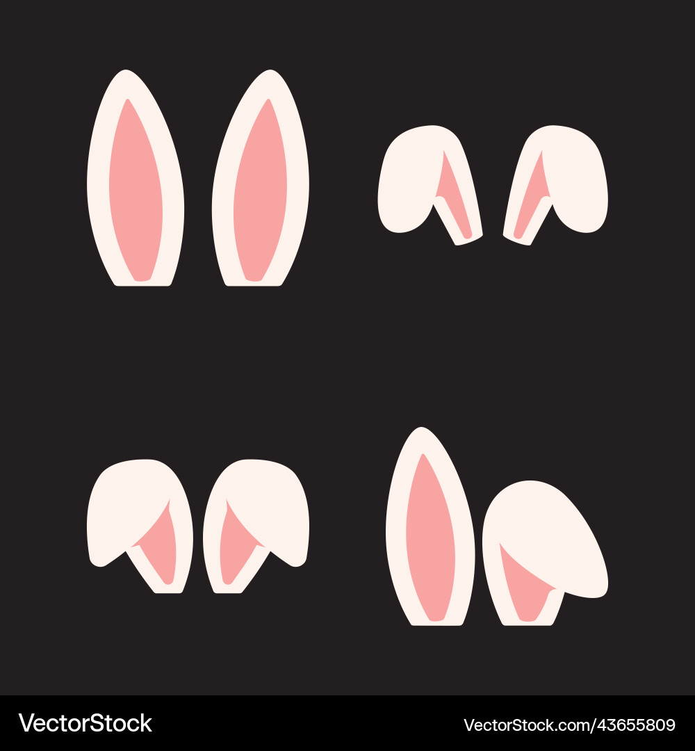 Easter Bunny Ears Vector