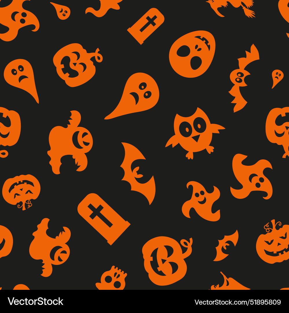 Seamless pattern for halloween design Royalty Free Vector