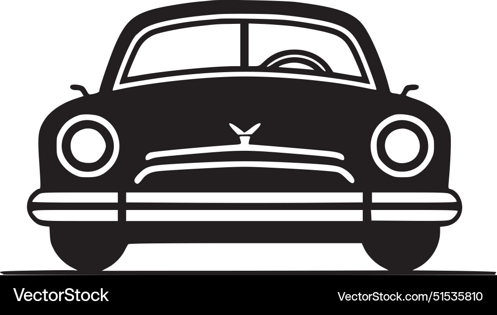 Car - minimalist and flat logo Royalty Free Vector Image