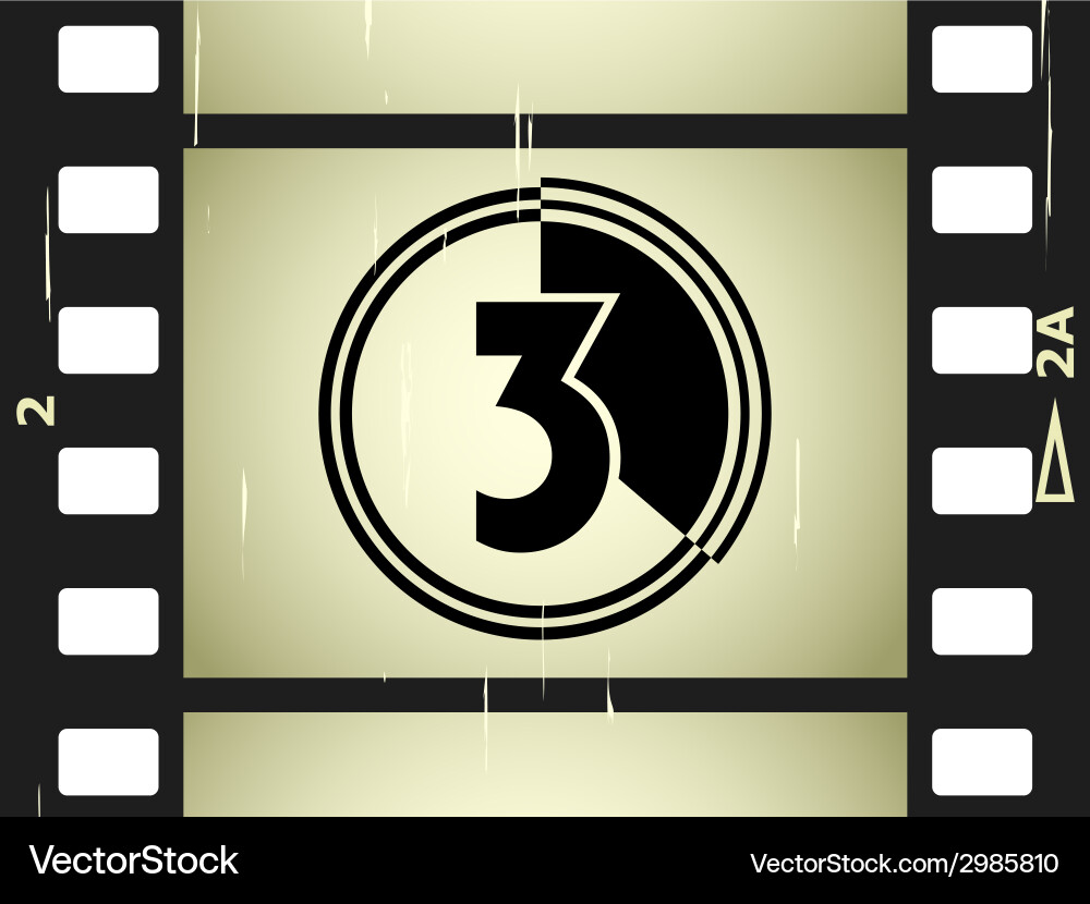 Scratched film strip Royalty Free Vector Image