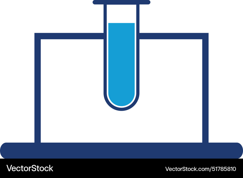 Test tube icon Royalty Free Vector Image - VectorStock