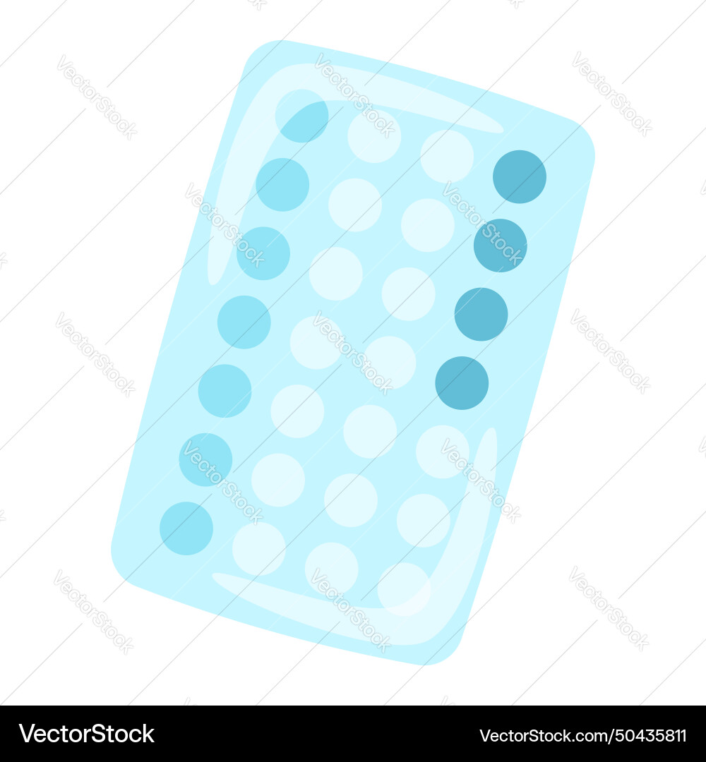 Combined Hormonal Oral Contraceptives Method Vector Image