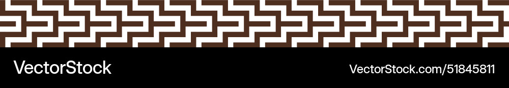 Greek key seamless border pattern collection Vector Image