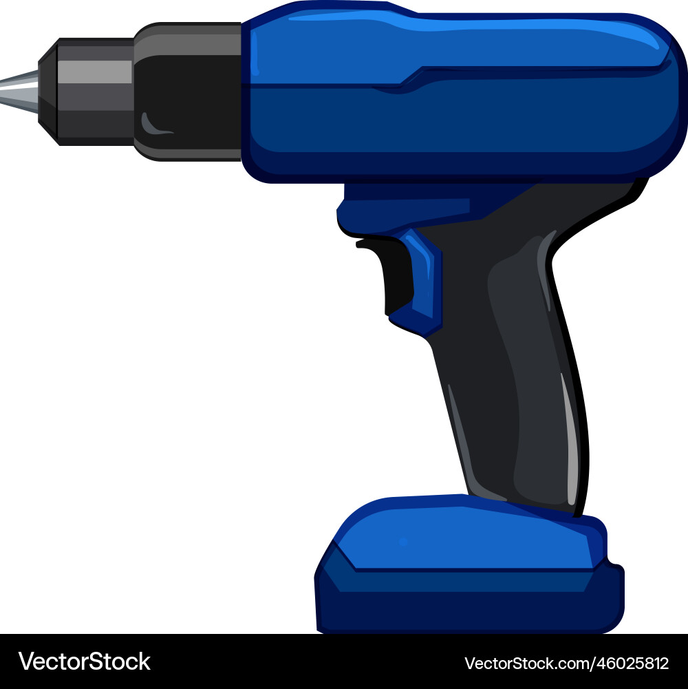 Construction drill cartoon Royalty Free Vector Image