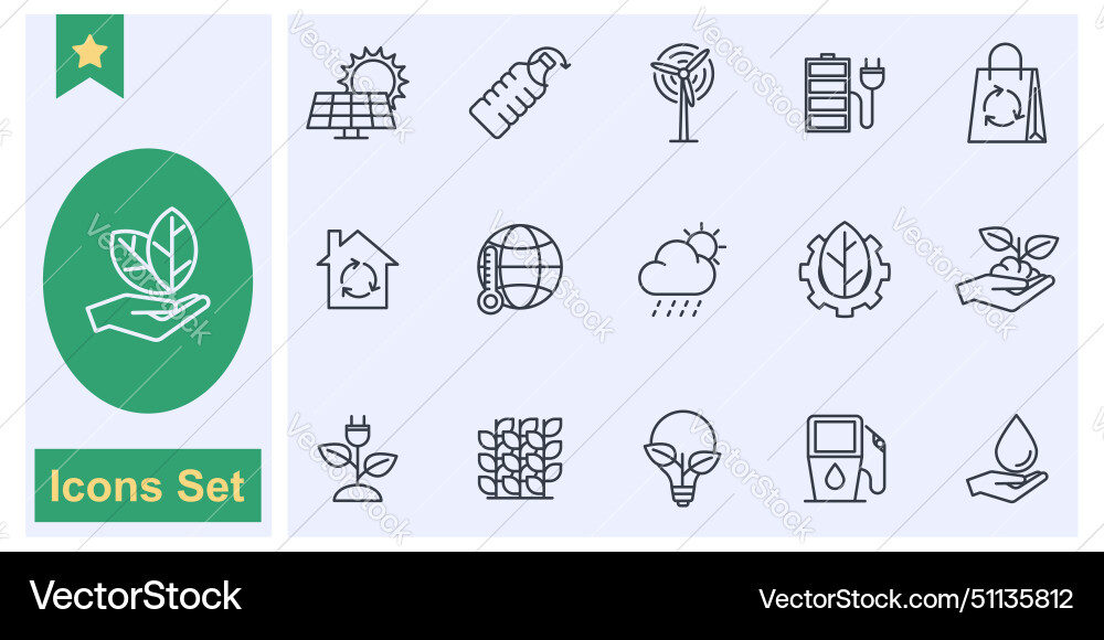 Ecology eco friendly environmental sustainability Vector Image