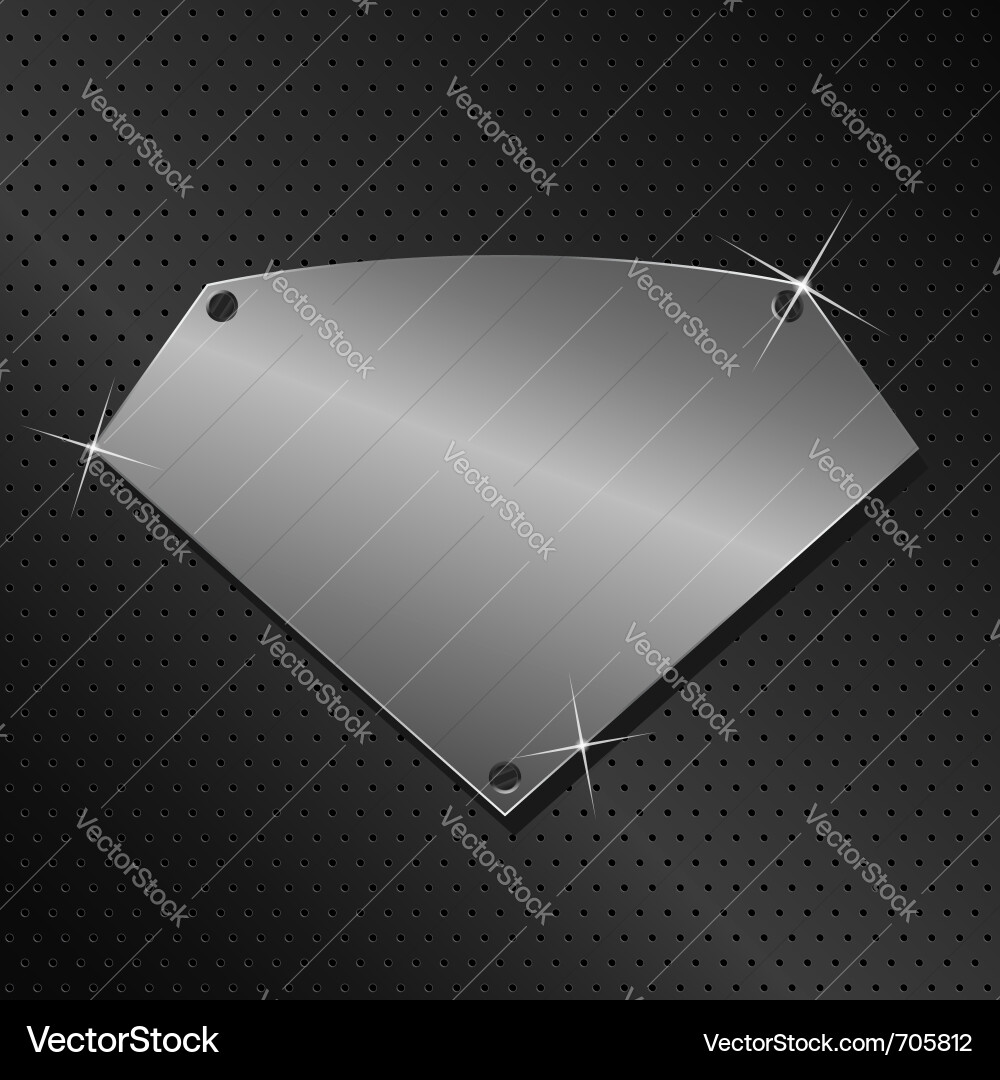 Metal plate Royalty Free Vector Image - VectorStock
