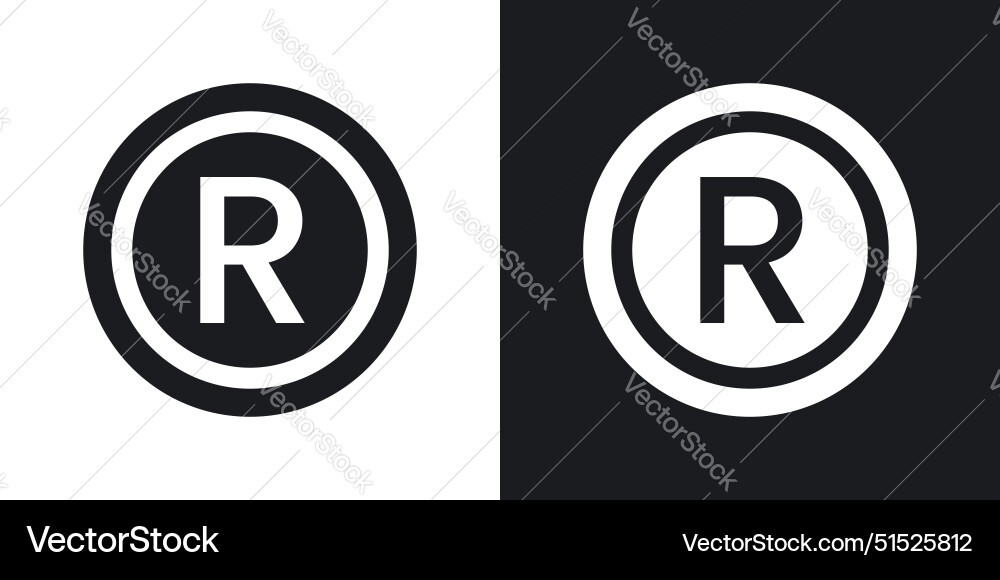 Registered icon Royalty Free Vector Image - VectorStock