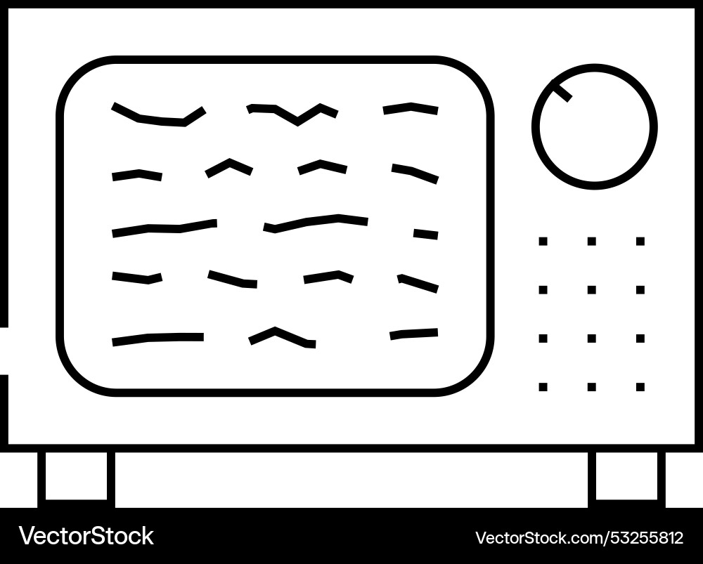 White noise line icon Royalty Free Vector Image
