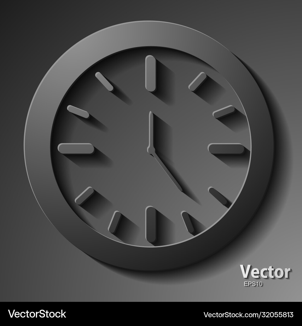 Clock Royalty Free Vector Image - VectorStock