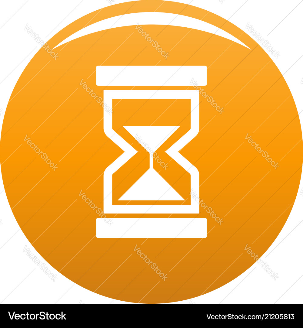 Cursor loading element icon orange Royalty Free Vector Image