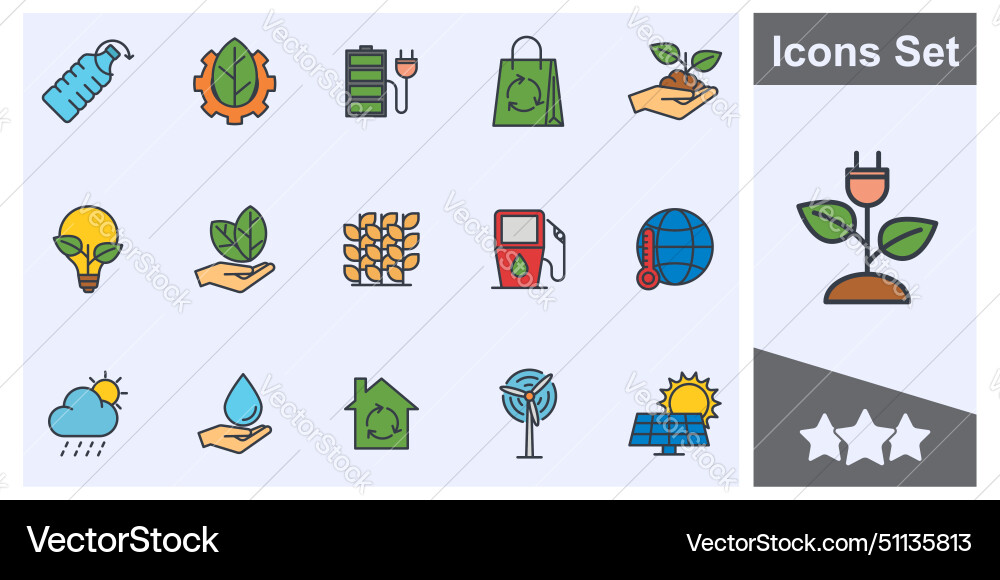 Ecology eco friendly environmental sustainability Vector Image