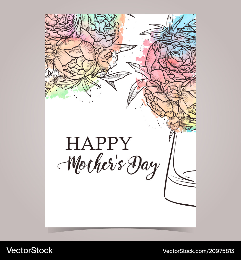 Greeting card design Royalty Free Vector Image