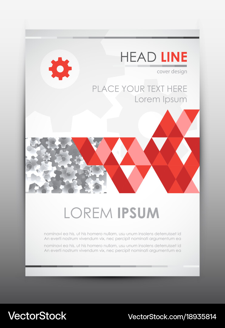 Brochure design template cover presentation Vector Image
