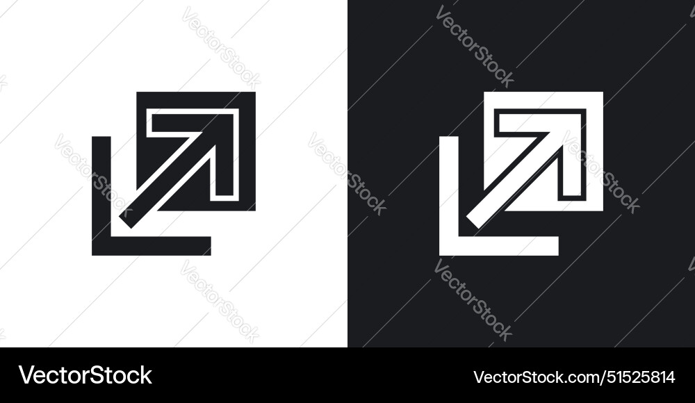 Resize icon Royalty Free Vector Image - VectorStock