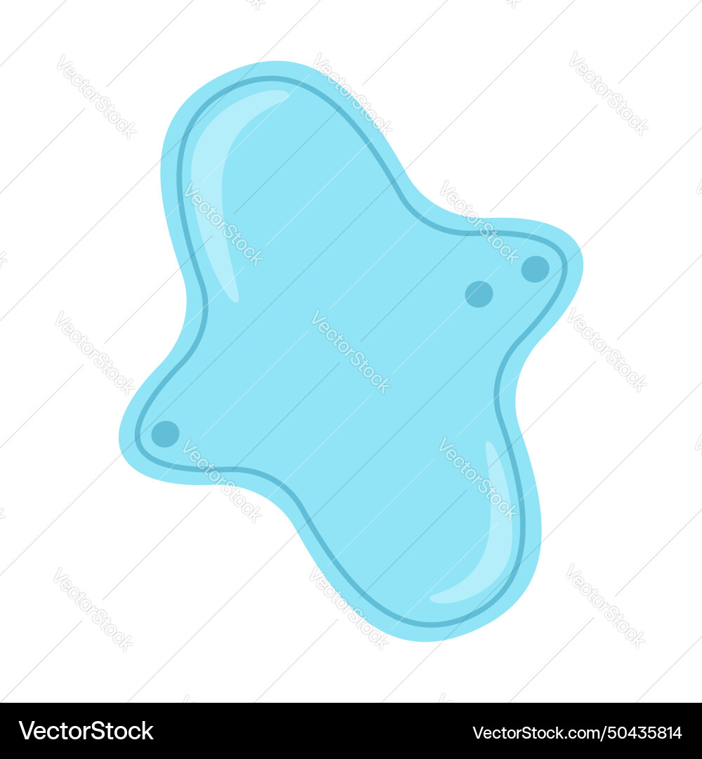 Reusable menstrual period pad womens intimate Vector Image