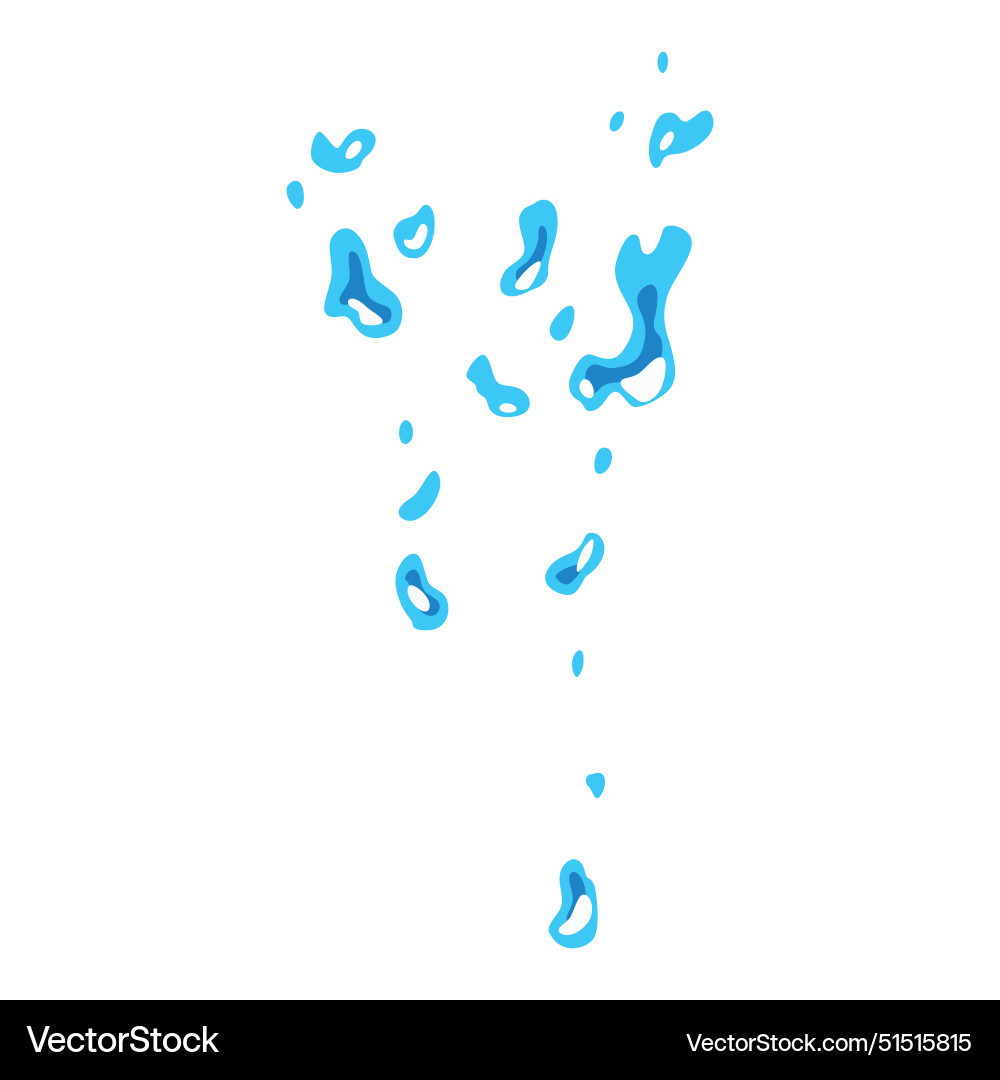 A sprite sheet water trap splash for game Vector Image