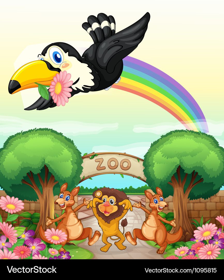 A zoo and the animals Royalty Free Vector Image