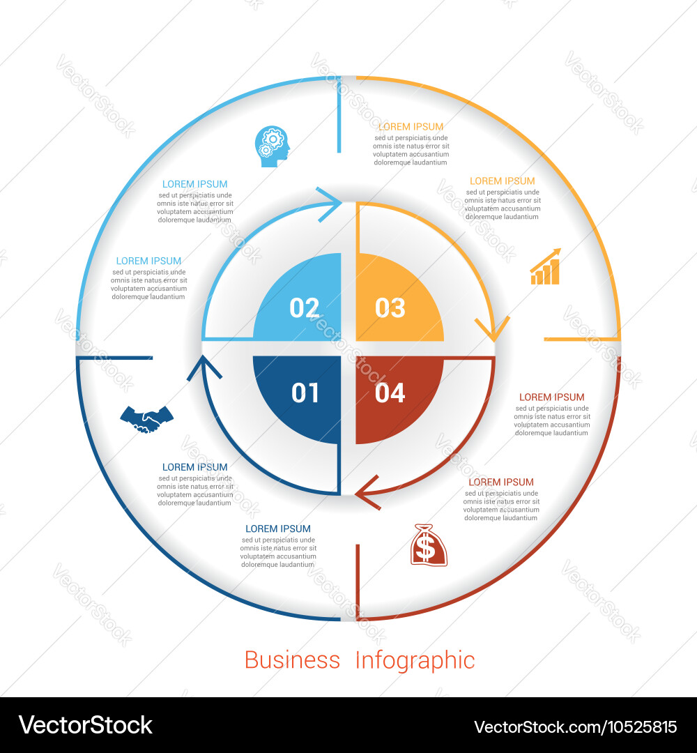 Arrows circle 4 Royalty Free Vector Image - VectorStock