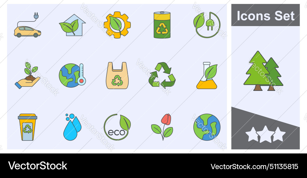 Ecology eco friendly environmental sustainability Vector Image