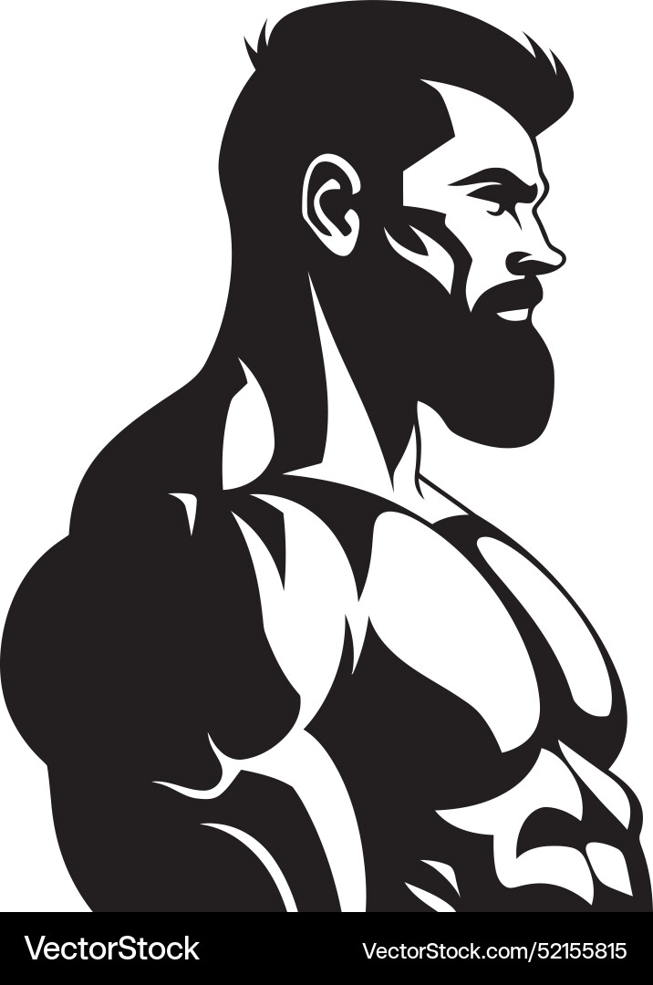 Muscle symphony the bodybuilders Royalty Free Vector Image