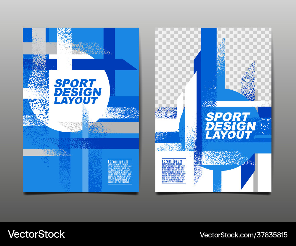 Sport design layout template Royalty Free Vector Image