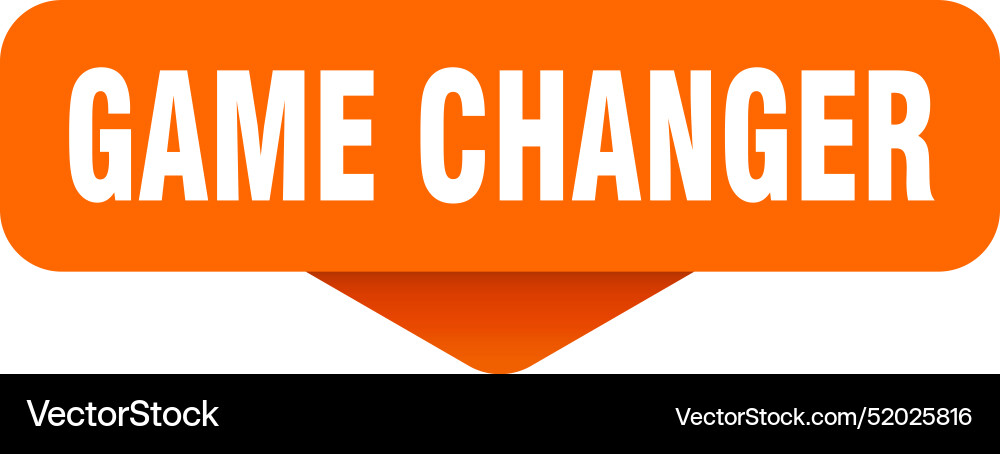 Game changer sticker sign Royalty Free Vector Image