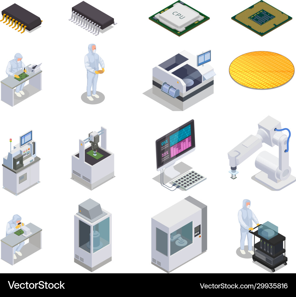 Semiconductor Vector Images & Graphics for Commercial Use | VectorStock