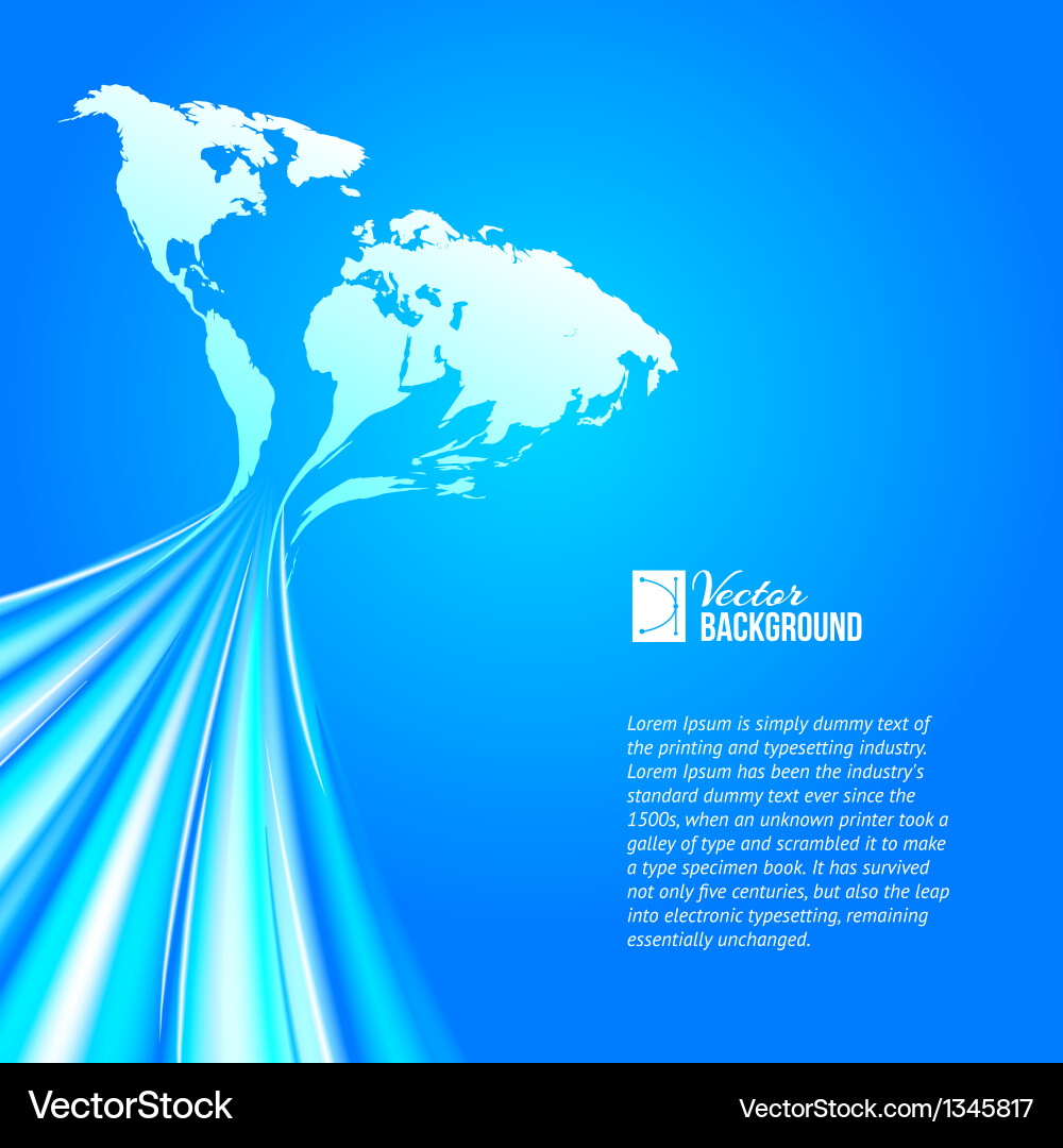 Global Technology Map Royalty Free Vector Image