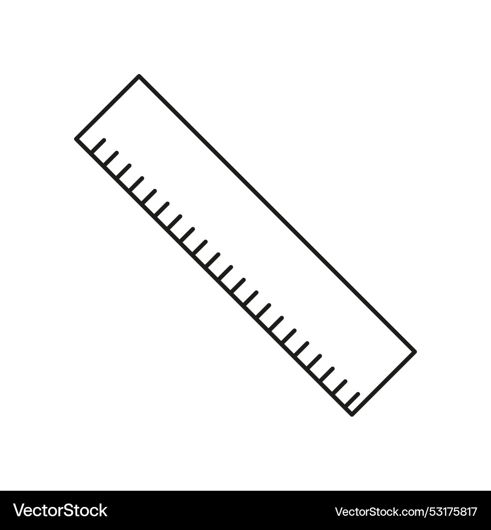Icon of ruler stock image Royalty Free Vector Image