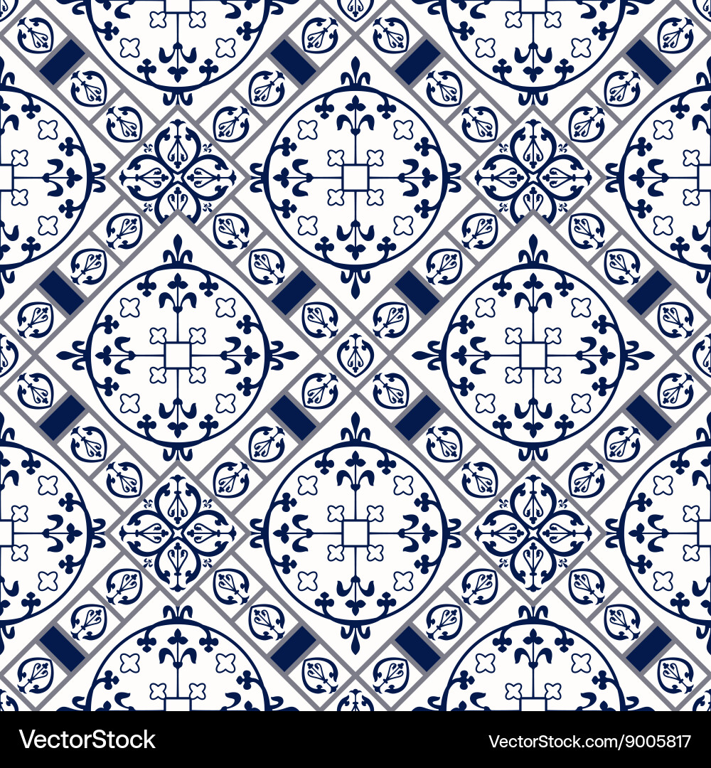 Moroccan tiles pattern Royalty Free Vector Image