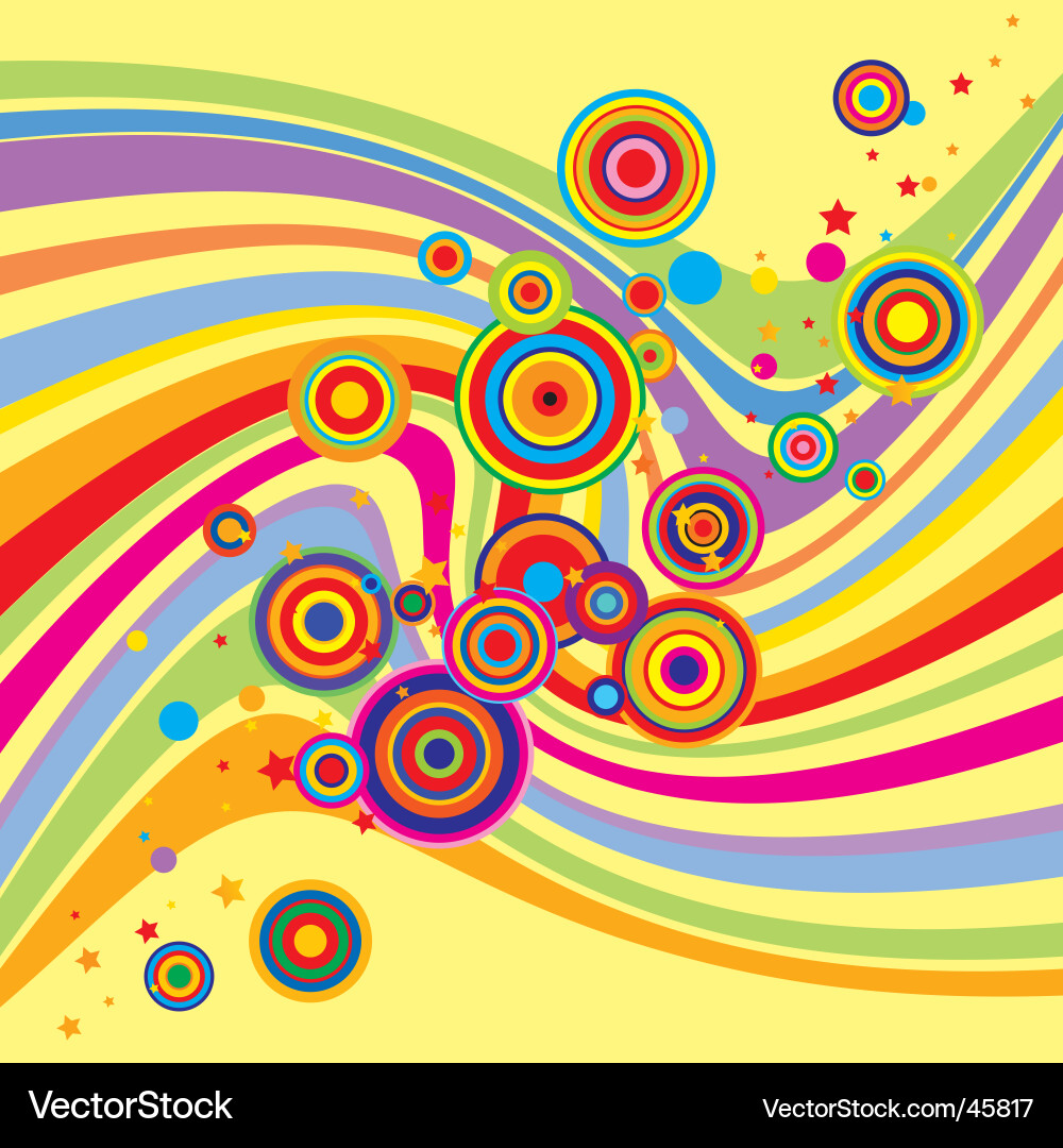 Vibrant Colorful Swirls Royalty Free Vector Image