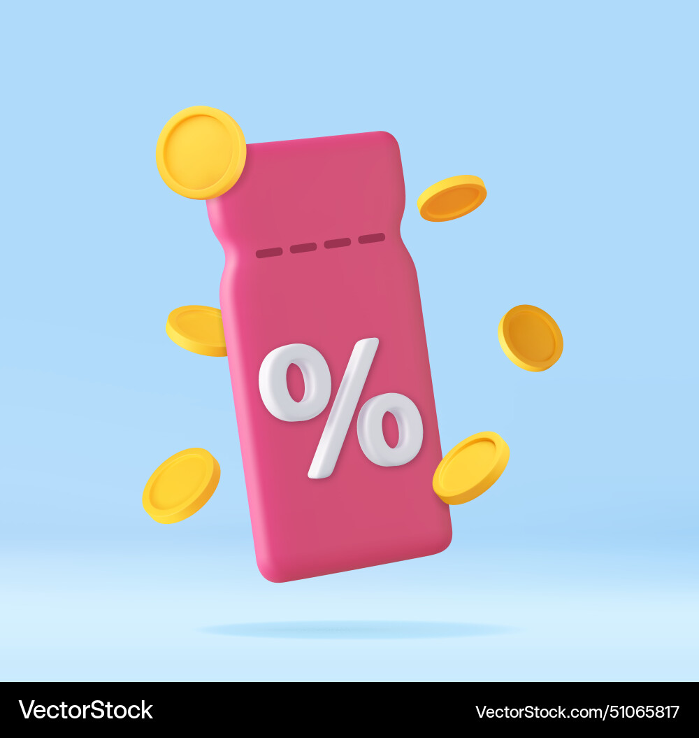 Voucher card cash back template design Royalty Free Vector