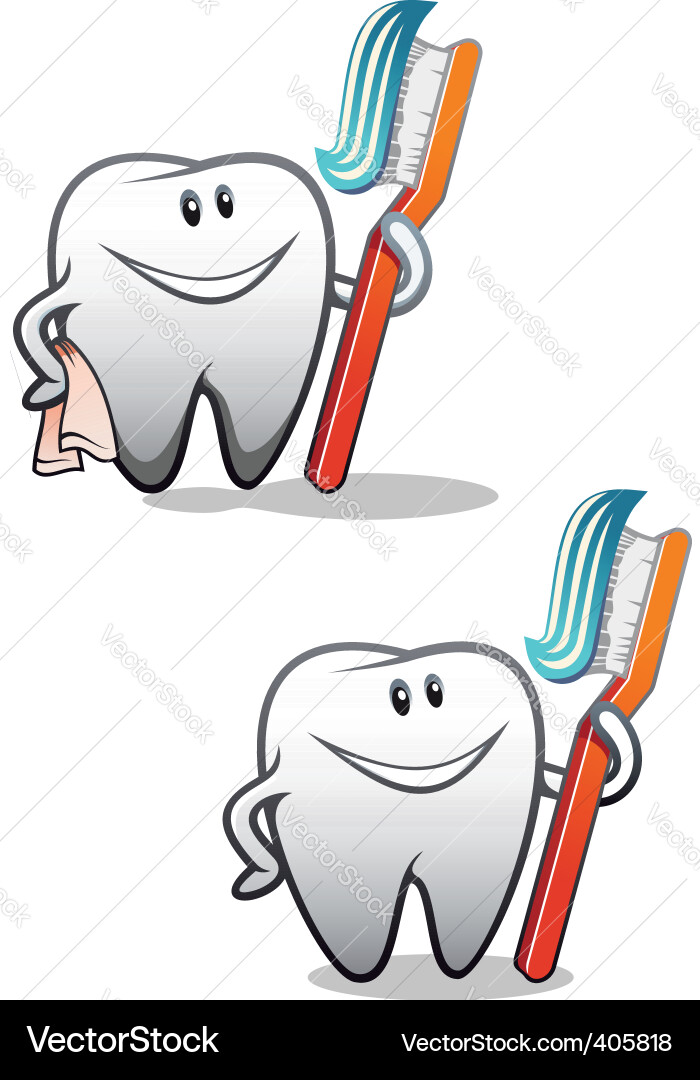 Clean teeth Royalty Free Vector Image - VectorStock