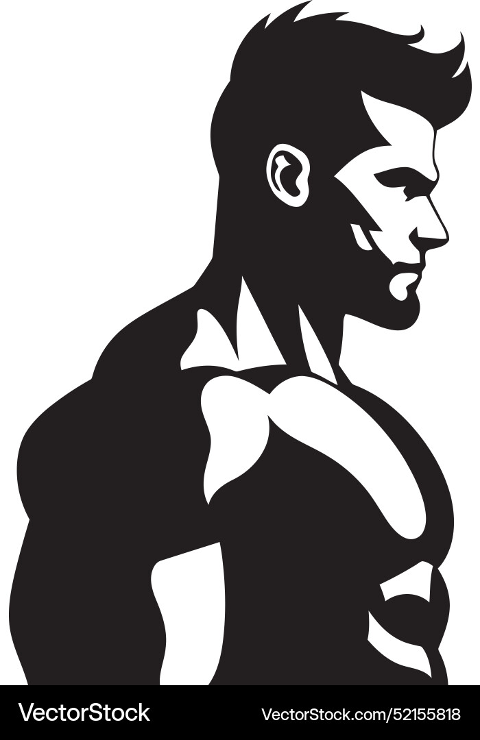 Defining excellence the bodybuilders Royalty Free Vector