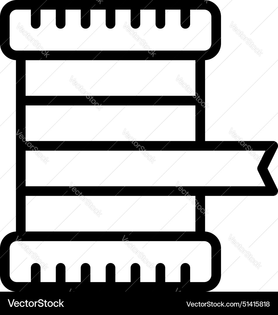 Flat style film reel icon Royalty Free Vector Image