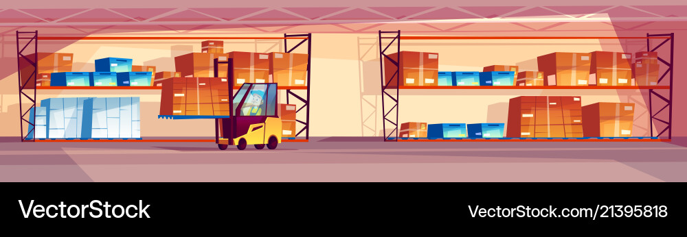 Warehouse interior Royalty Free Vector Image - VectorStock